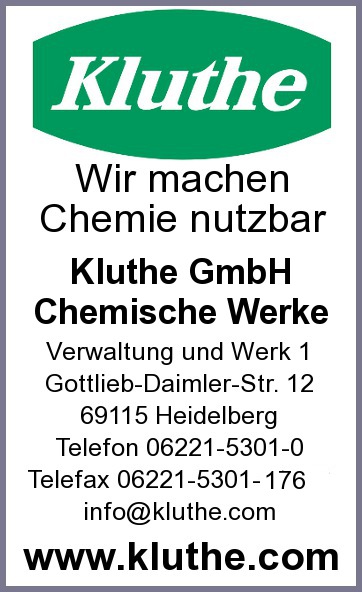 Firma Kluthe GmbH in Heidelberg - Branche(n): Chemische Fabriken ...